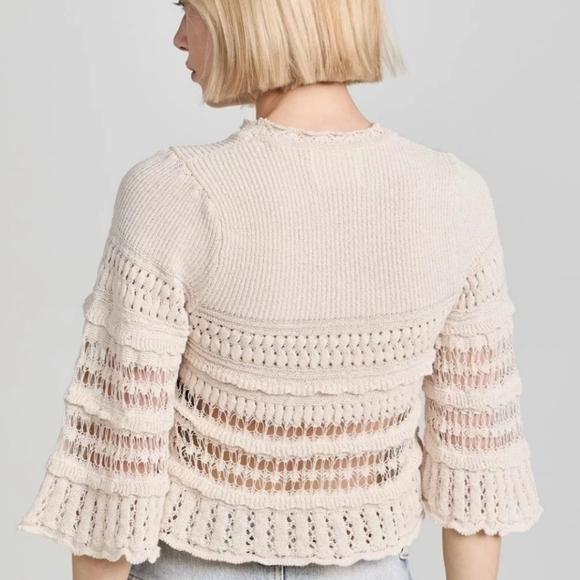 Isabel Marant | Tops | Isabel Marant Etoile Frizy Sweater Crochet Crop ...